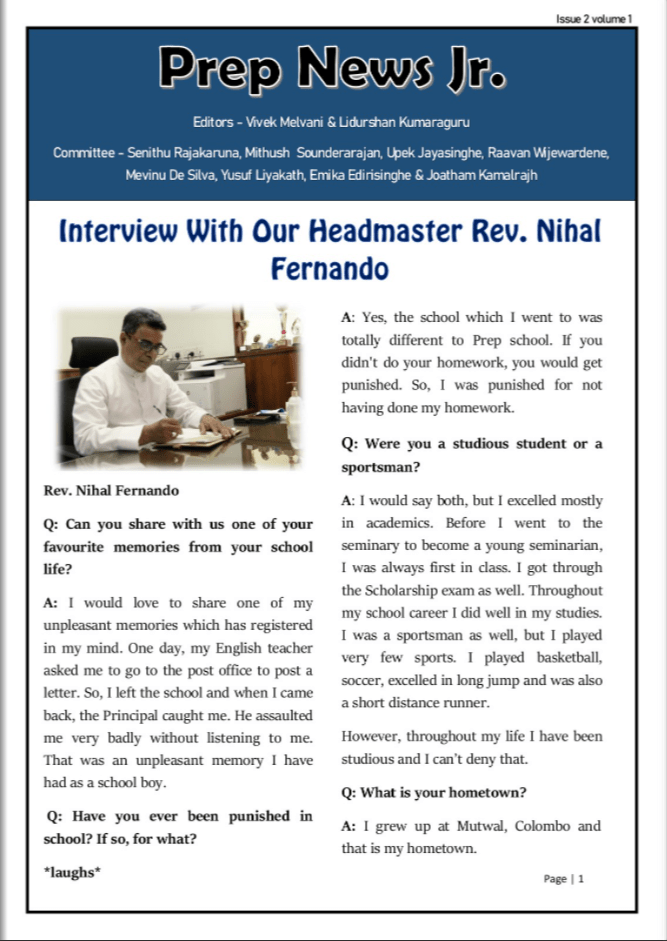 Prep News - S. Thomas Preparatory School